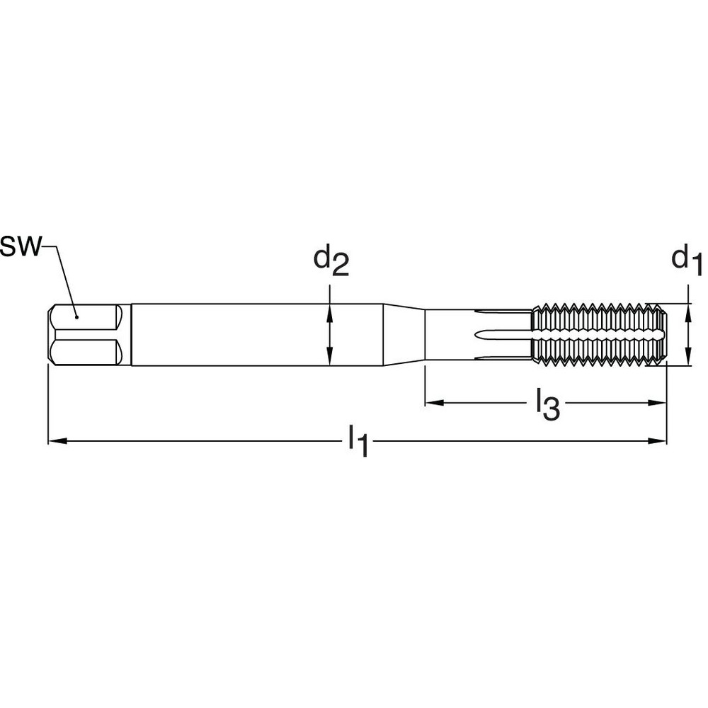 Guhring - Thread Forming Tap: 5/16-18 UNC, 2BX Class of Fit, Modified ...