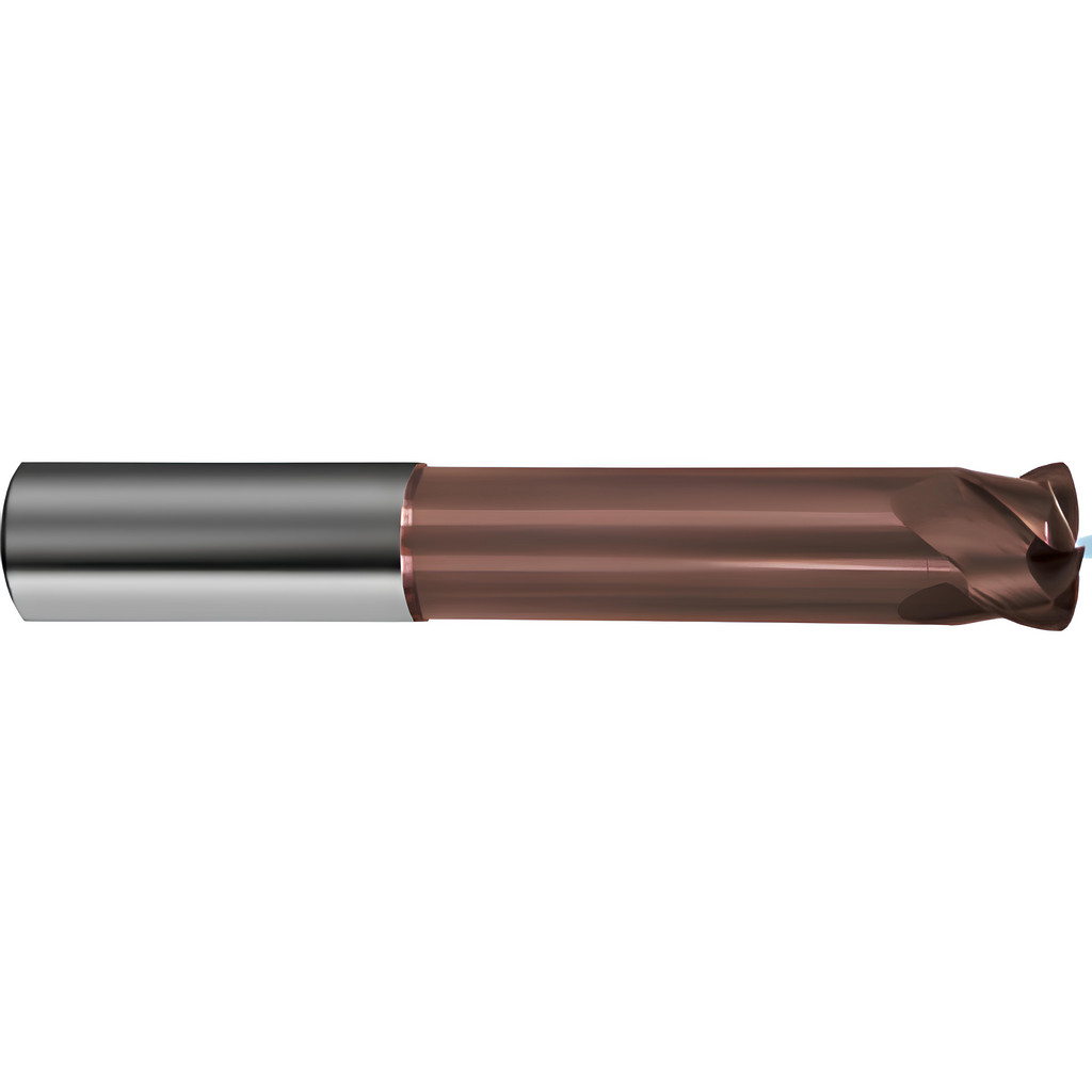 Guhring - Corner Radius End Mill: 8 mm Dia, 6 mm LOC, 1.5 mm Radius, 4 ...