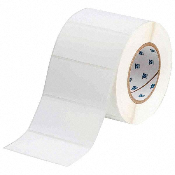 Brady - Label Maker Label: White, Polyester, 1,000 per Roll | MSC Direct