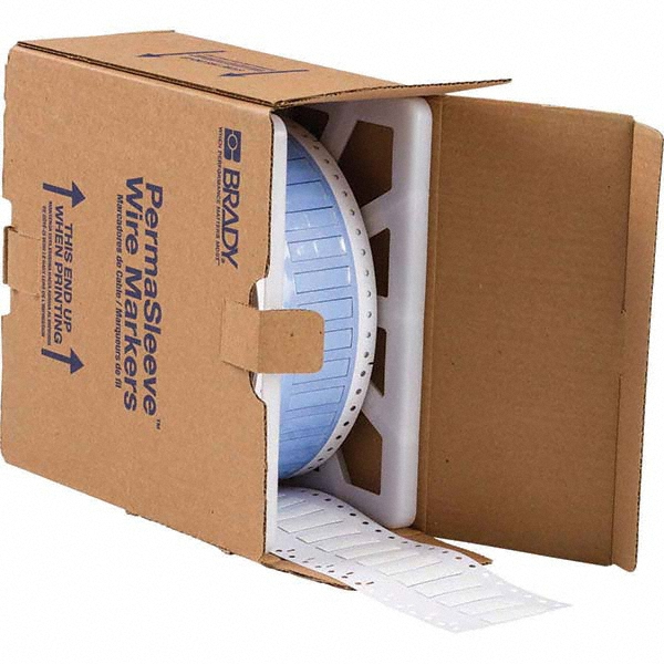 Brady - Label Maker Label: White, Polyolefin, 1-1/2" OAW, 5,000 per ...