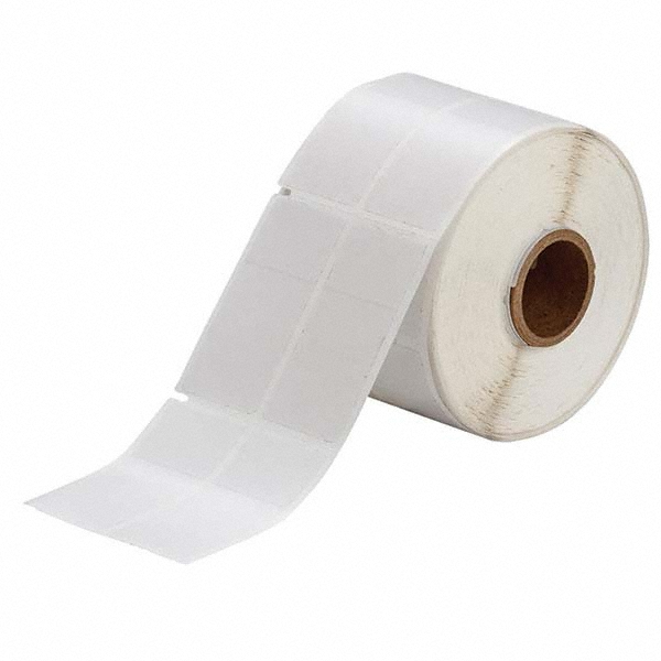 Brady - Label Maker Label: Clear & White, Vinyl, 1,500 per Roll | MSC ...