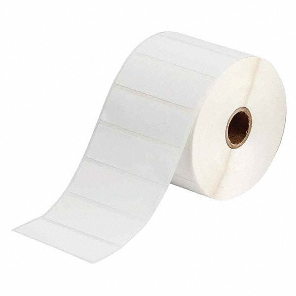 Brady - Label Maker Label: White, Polypropylene, 1,500 per Roll | MSC ...