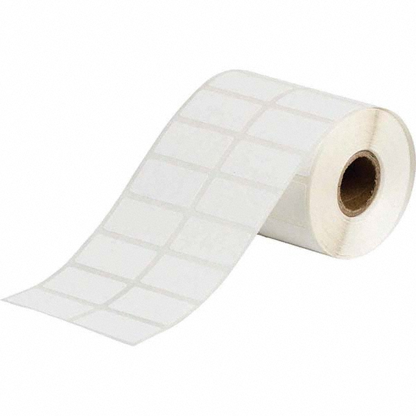 Brady - Label Maker Label: White, Polypropylene, 1-1/2" OAW, 1,500 per ...