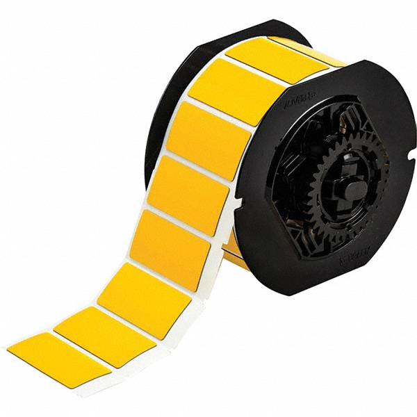 Brady - Label Maker Label: Yellow, Polyester, 300 per Roll | MSC Direct