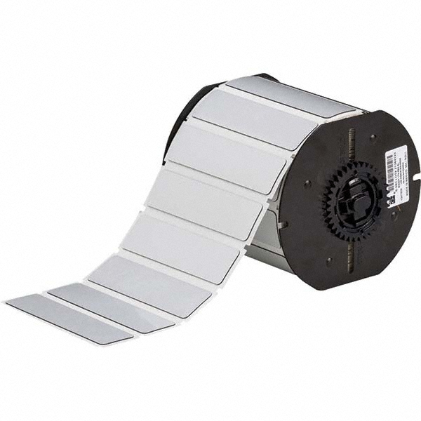 Brady - Label Maker Label: Silver, Polyester, 300 per Roll | MSC Direct