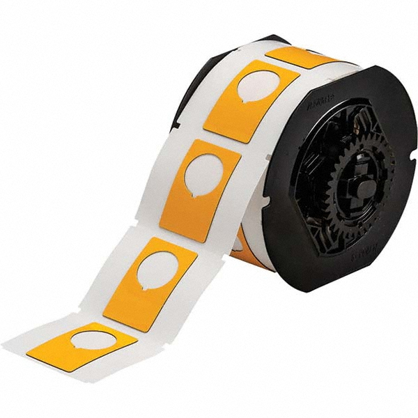 Brady - Label Maker Label: Yellow, Polyester, 180 per Roll | MSC Direct