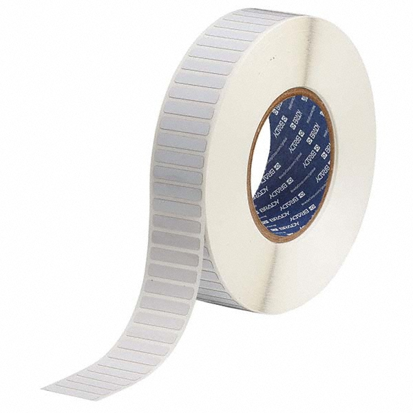 Brady - Label Maker Label: White, Polyimide, 1-1/4" OAW, 10,000 per ...
