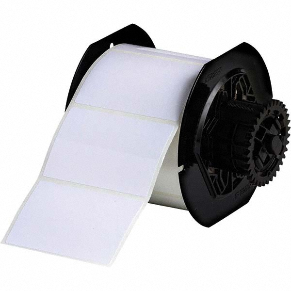 Brady - Label Maker Label: White, Polyester, 500 per Roll | MSC Direct