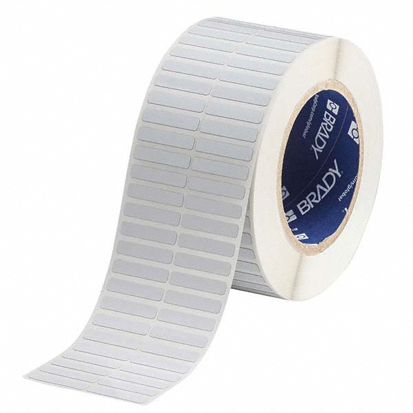 Brady - Label Maker Label: White, Polyimide, 1-1/4" OAW, 10,000 per ...
