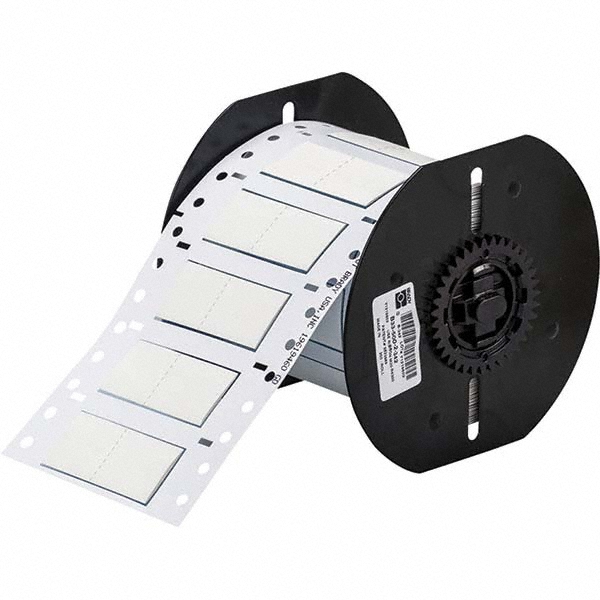 Brady - Label Maker Label: White, Polyolefin, 700 per Roll | MSC Direct