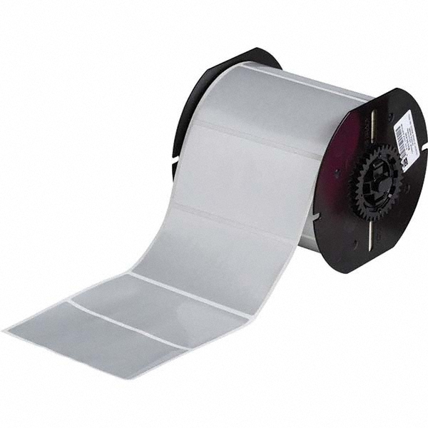 Brady - Label Maker Label: Silver, Metallized Polyester, 750 per Roll ...