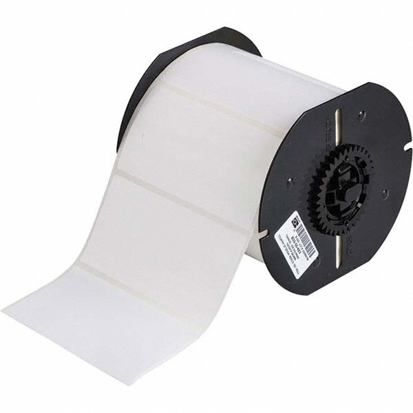 Brady - Label Maker Label: White, Polyester, 750 per Roll | MSC Direct