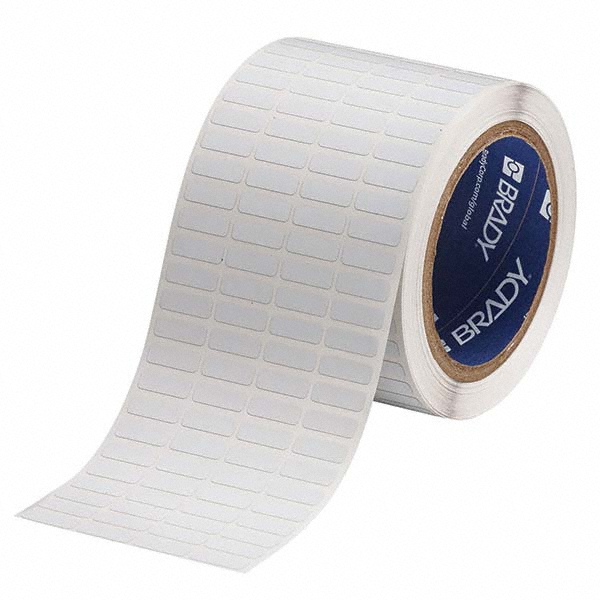 Brady - Label Maker Label: White, Polyimide, 3/4" OAW, 10,000 per Roll ...