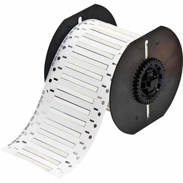 Brady - Label Maker Label: White, Polyolefin, 2,000 per Roll | MSC Direct