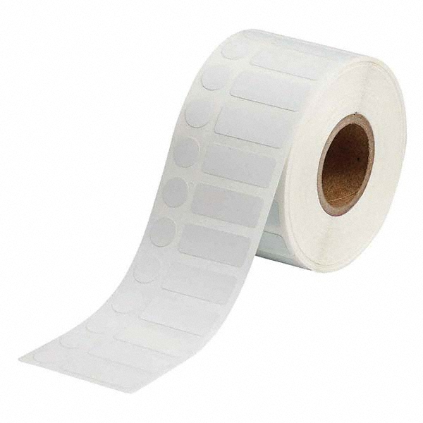 Brady - Label Maker Label: White, Polyester, 1,500 per Roll | MSC Direct
