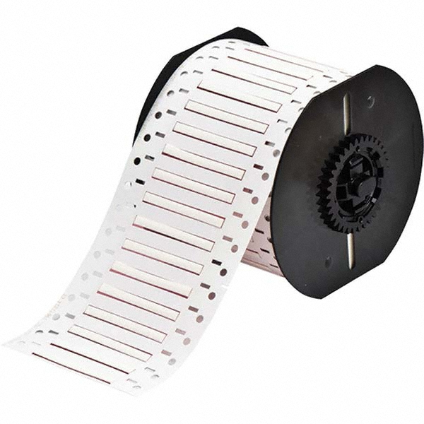 Brady - Label Maker Label: White, Polyolefin, 500 per Roll | MSC Direct