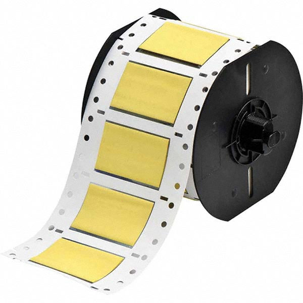 Brady - Label Maker Label: Yellow, Polyolefin, 250 per Roll | MSC Direct