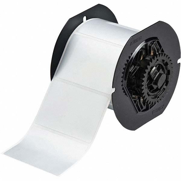 Brady - Label Maker Label: Silver, Metallized Polyester, 500 per Roll ...