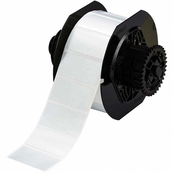 Brady - Label Maker Label: Silver, Metallized Polyester, 1,500 per Roll ...