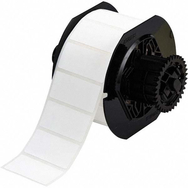 Brady - Label Maker Label: White, Polyester, 1,500 per Roll | MSC Direct