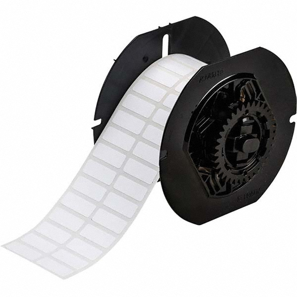 Brady - Label Maker Label: White, Nylon, 1,500 per Roll | MSC Direct