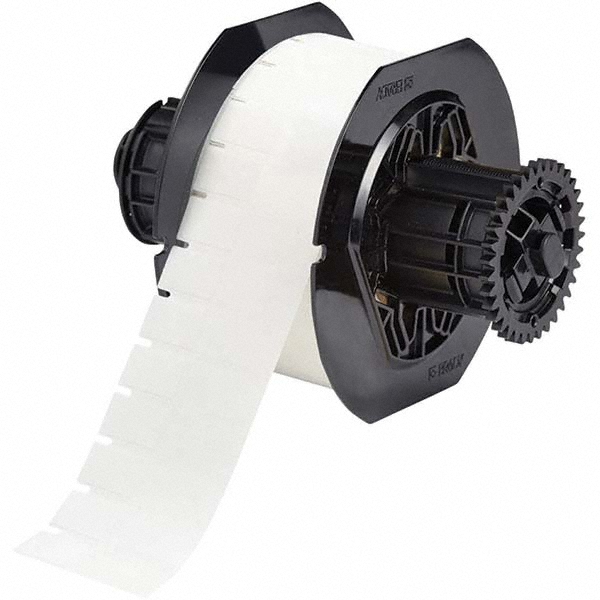 Brady - Label Maker Label: Clear & White, Polyester, 1,500 per Roll ...