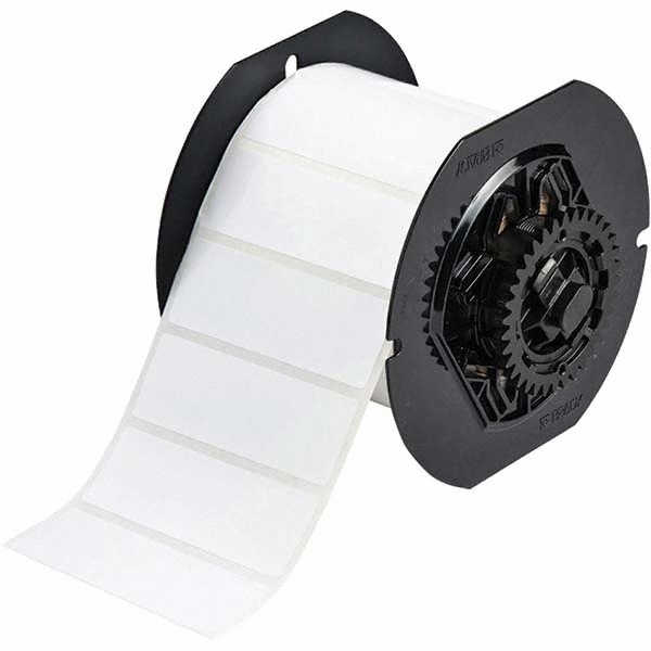Brady - Label Maker Label: White, Polyester, 1,500 per Roll | MSC Direct