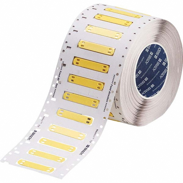 Brady - Label Maker Label: Yellow, Polyurethane, 1,000 per Roll | MSC ...