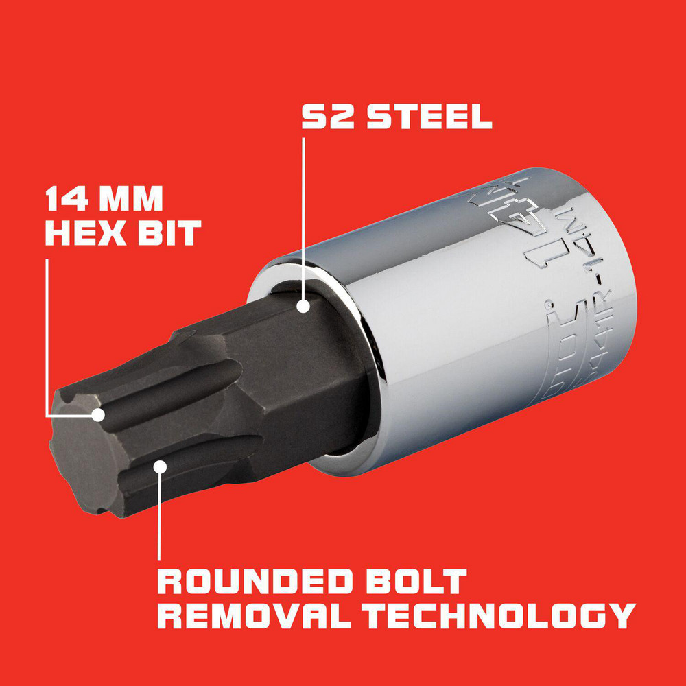 Proto - Hand Hex Bit Socket: 1/2" Drive, 14.00 mm Hex | MSC Direct