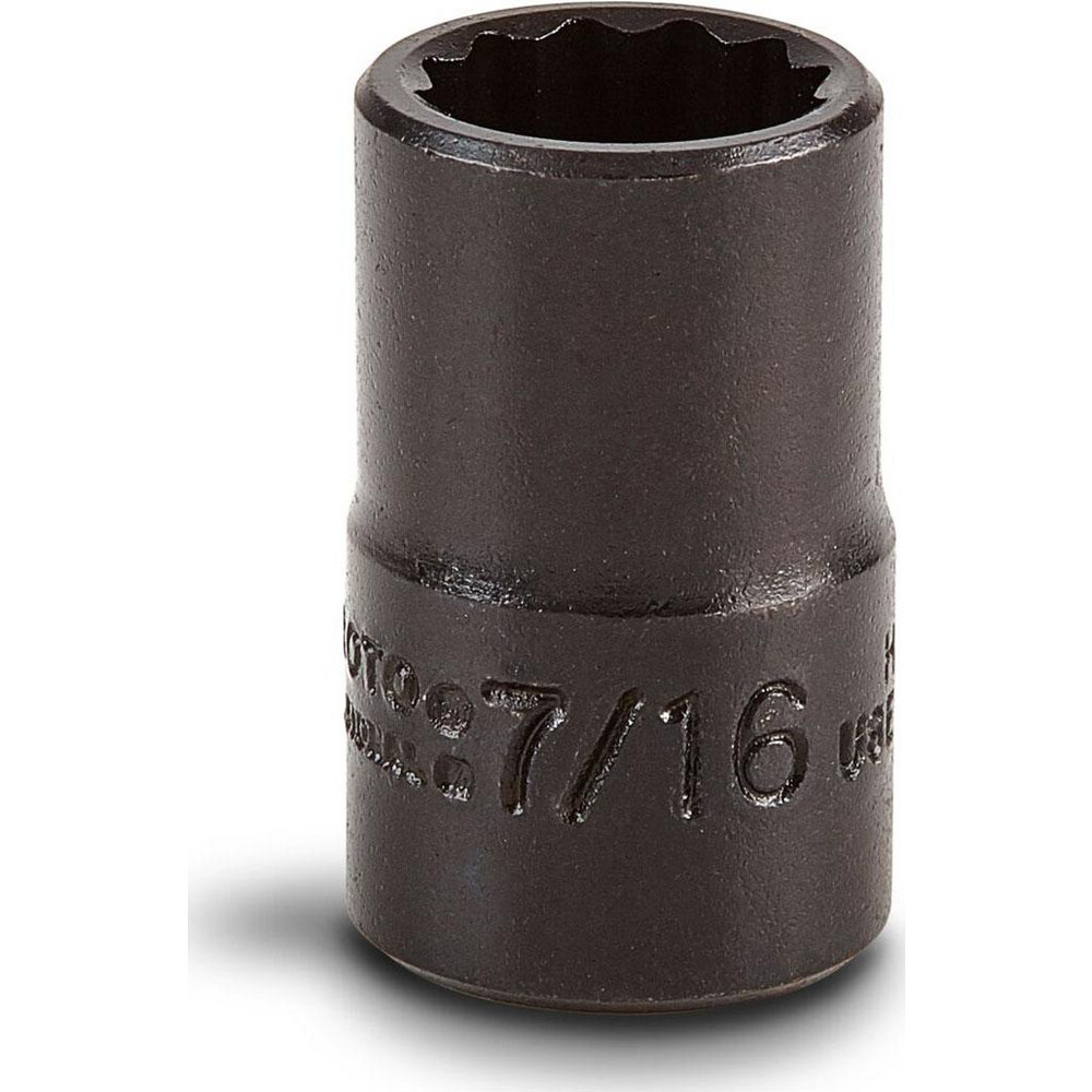 Proto - Standard Hand Socket: 3/8" Drive, 7/16" Socket, 12-Point | MSC ...
