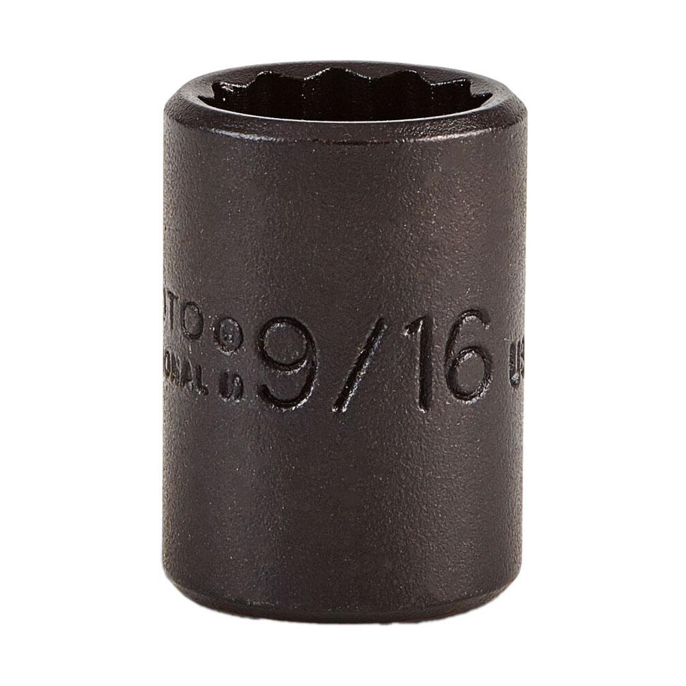 Proto - Standard Hand Socket: 3/8" Drive, 9/16" Socket, 12-Point | MSC ...