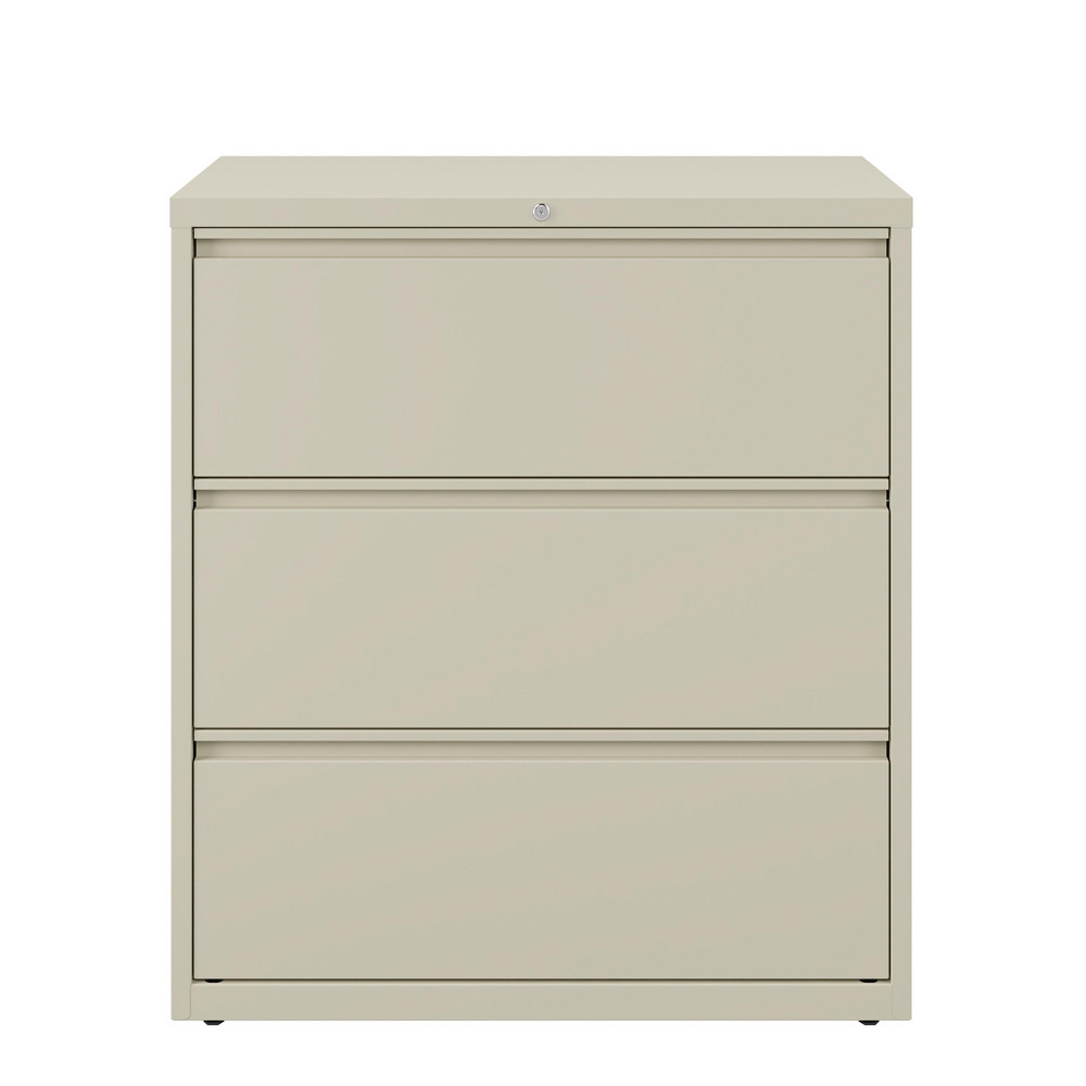 Hirsh - Lateral File Cabinet: 3 Drawer, Steel, Putty | MSC Direct