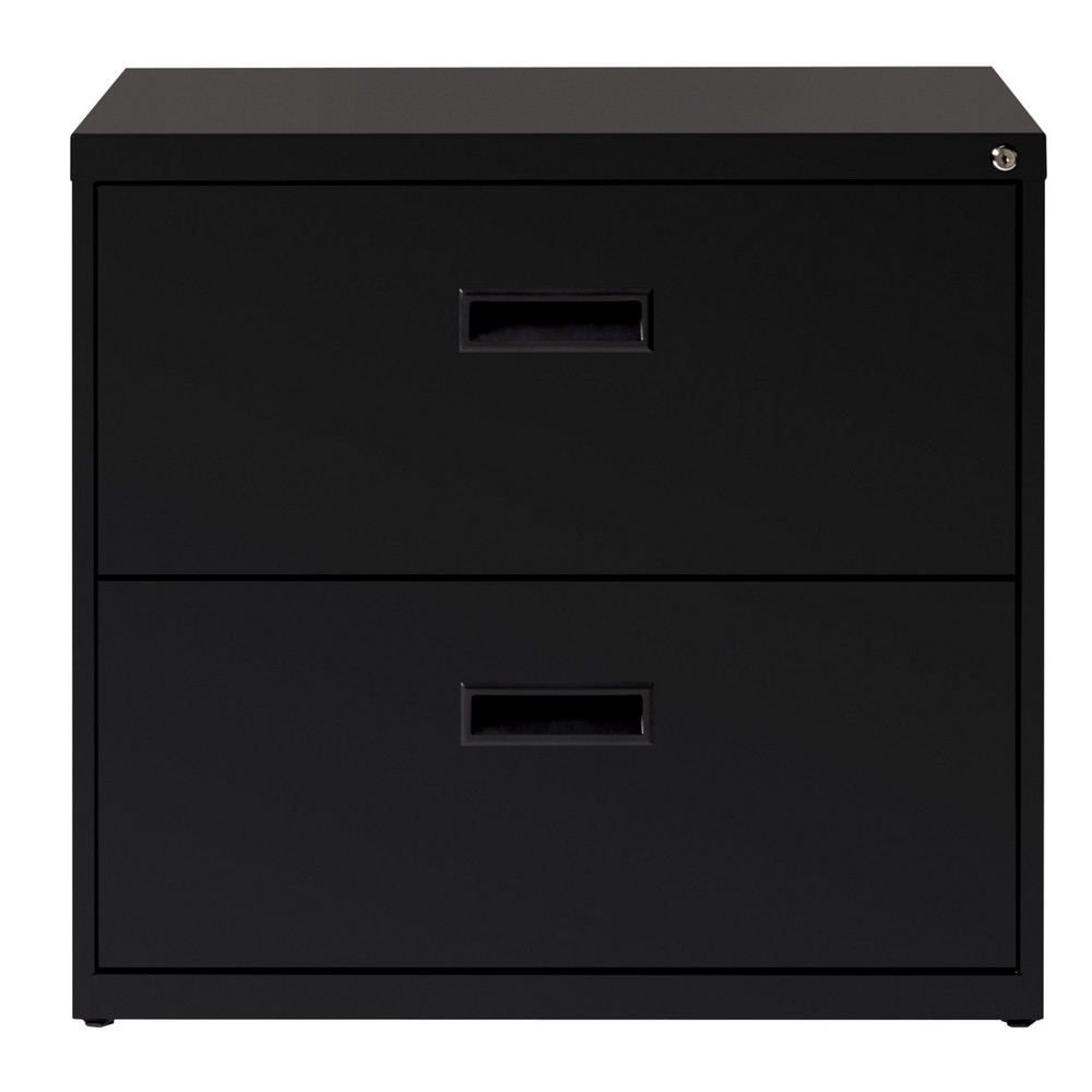 Hirsh - Lateral File Cabinet: 2 Drawer, Steel, Black | MSC Direct