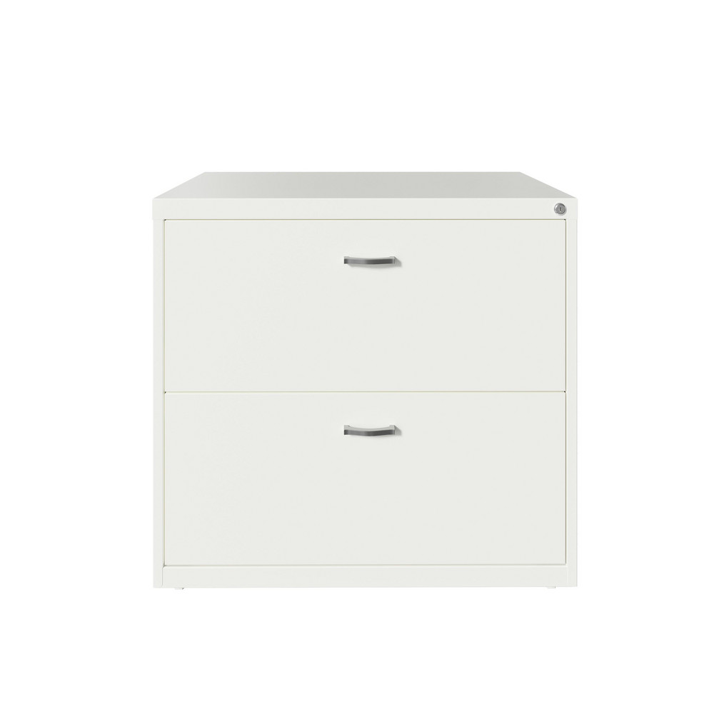 Space Solutions - Lateral File Cabinet: 2 Drawer, Steel, White | MSC Direct