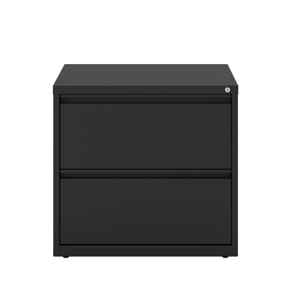 Hirsh - Lateral File Cabinet: 2 Drawer, Steel, Black | MSC Direct