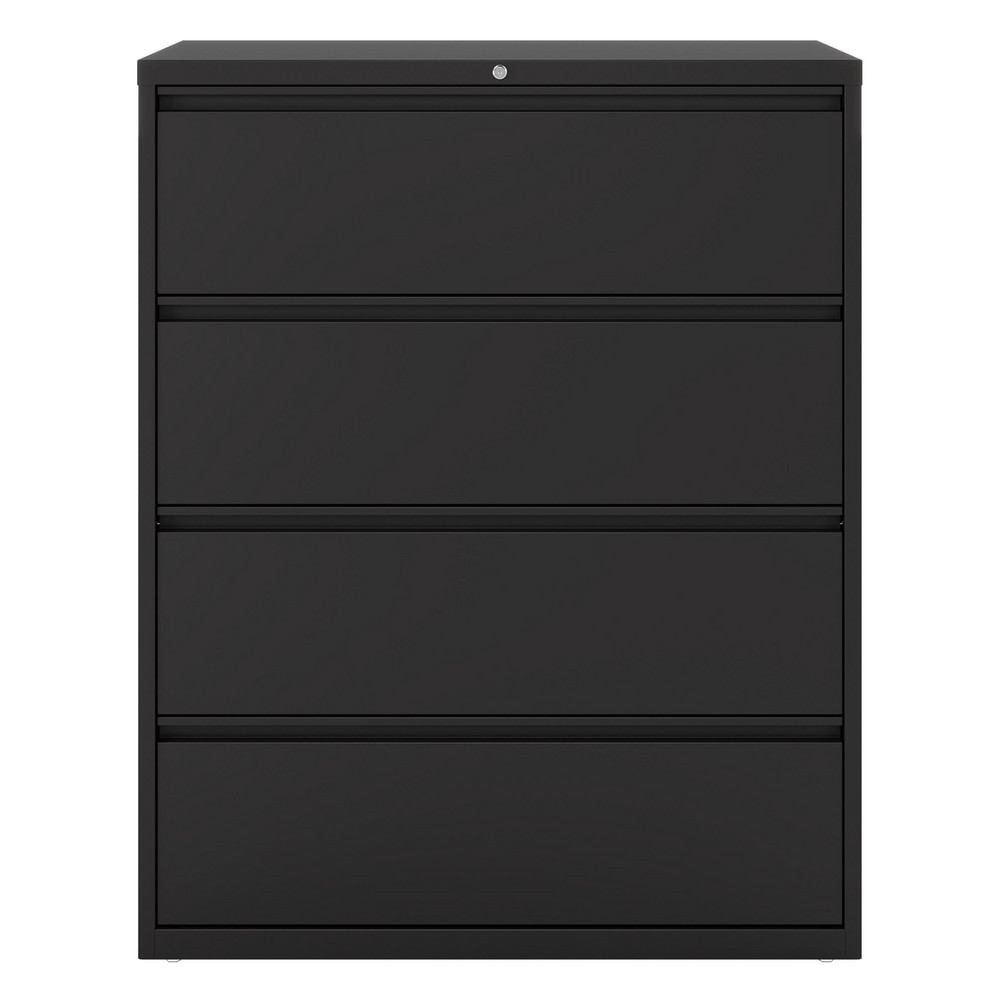 Hirsh - Lateral File Cabinet: 4 Drawer, Steel, Black | MSC Direct