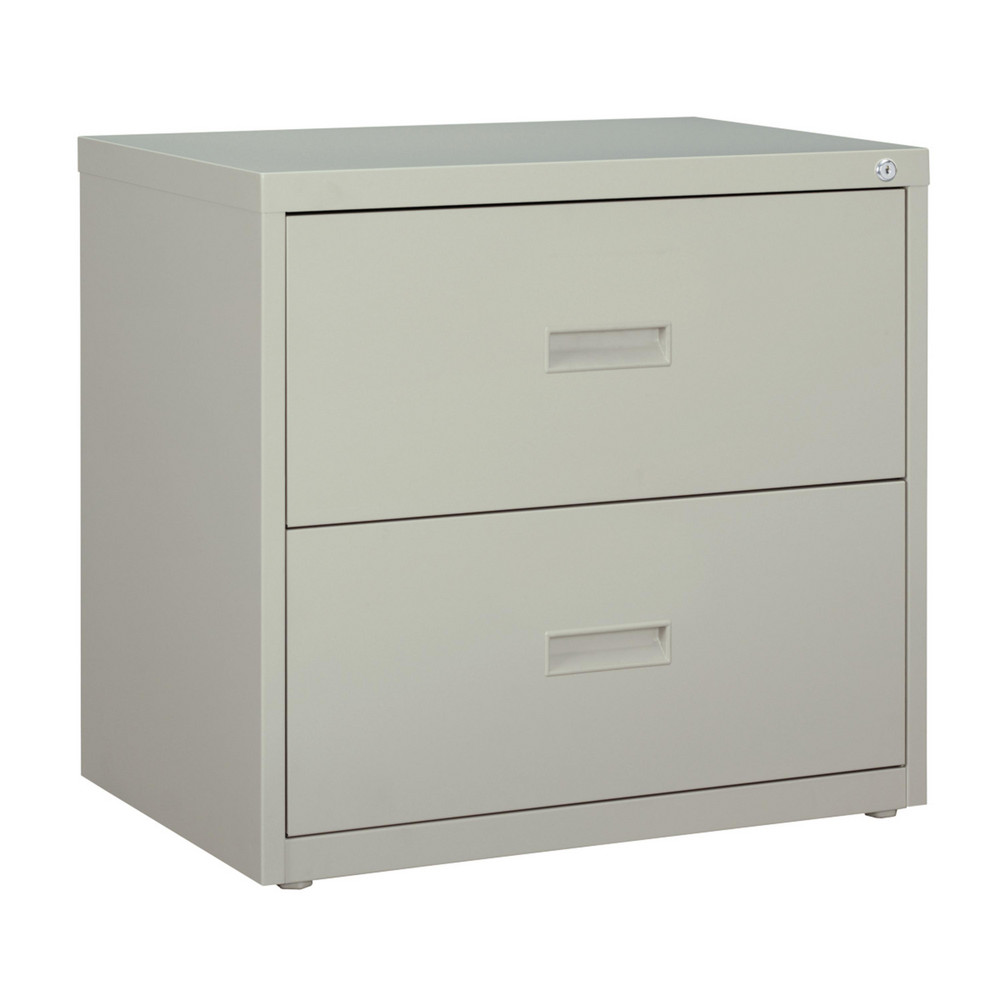 Hirsh - Lateral File Cabinet: 2 Drawer, Steel, Light Gray | MSC Direct