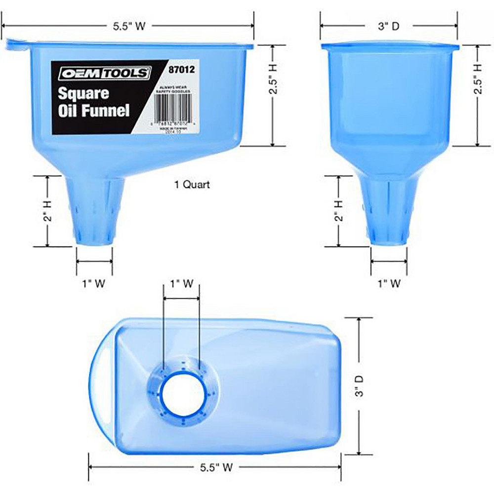 OEM Tools - Oil Funnels & Can Oiler Accessories: Funnel, Plastic | MSC ...