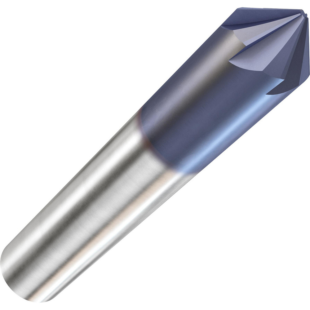 Accupro - Chamfer Mill: 5/8" Dia, 5/8" Shank Dia, 90 deg, 6 Flute ...