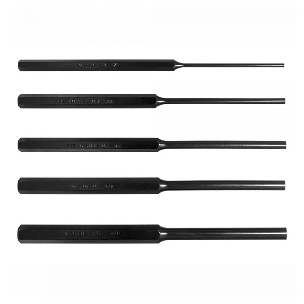 Mayhew - Pin Punch Set: 5 Pc, 0.125 to 0.375" | MSC Direct