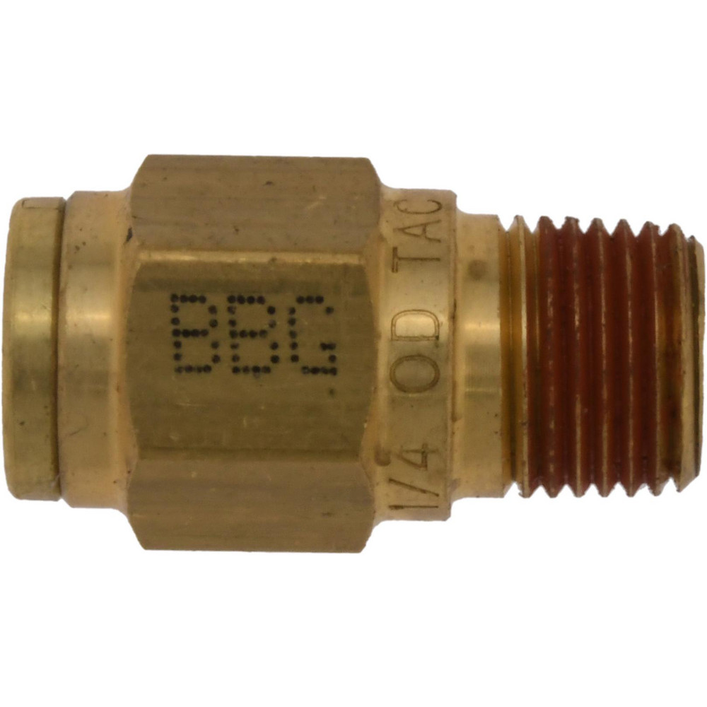 PRO-SOURCE - Push-to-Connect Push-to-Connect x MNPT Fitting: Straight, NPT, 1/4" OD | MSC Direct