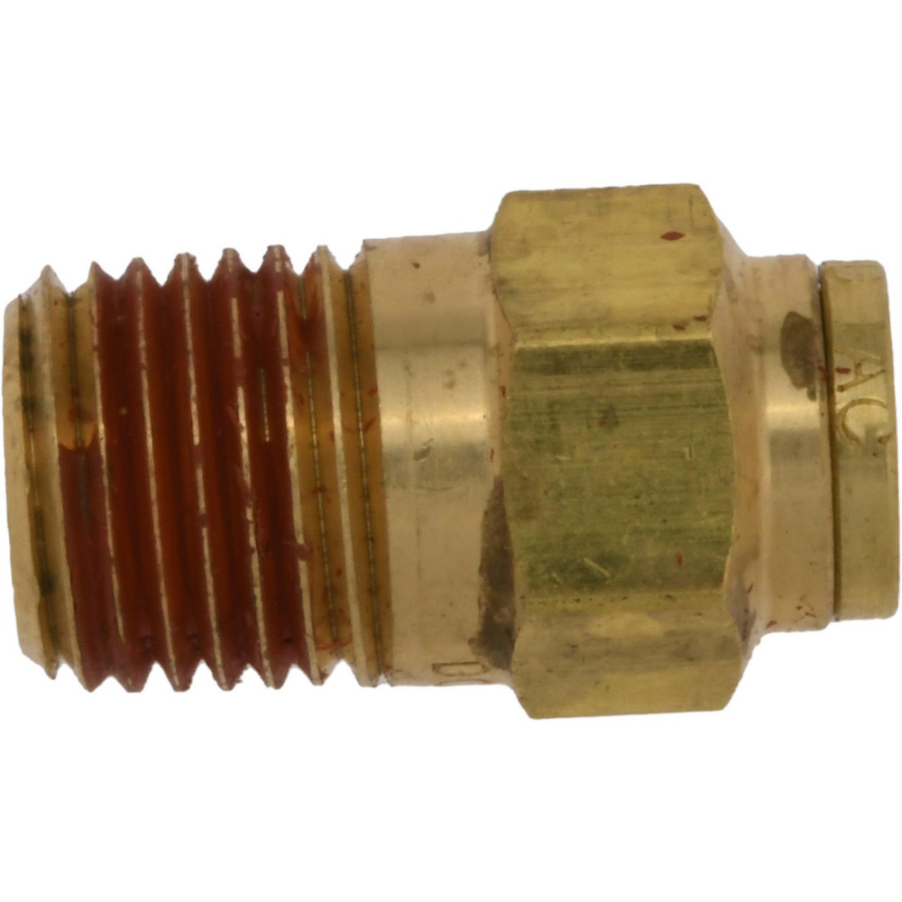 PRO-SOURCE - Push-to-Connect Push-to-Connect x MNPT Fitting: Straight, NPT, 1/4" OD | MSC Direct
