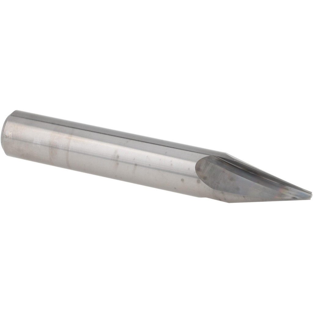 Accupro - Chamfer Mill: 3/8" Dia, 3/8" Shank Dia, 30 deg, 3 Flute ...