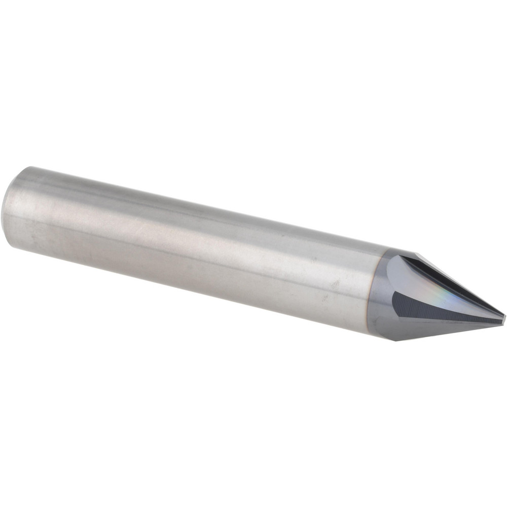 Accupro - Chamfer Mill: 1/2" Dia, 1/2" Shank Dia, 45 deg, 4 Flute ...