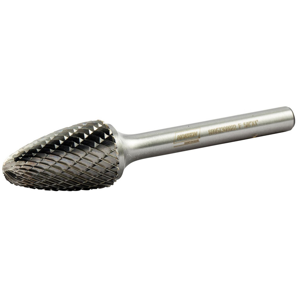 Norton - 5/8 x 1 x 2-3/4 In. Ball Nose Tree DC SF-6 Carbide Burr ...