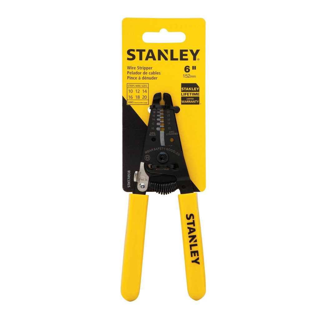 Stanley - Wire & Cable Strippers: Maximum Capacity: 20 AWG; Type: Wire ...