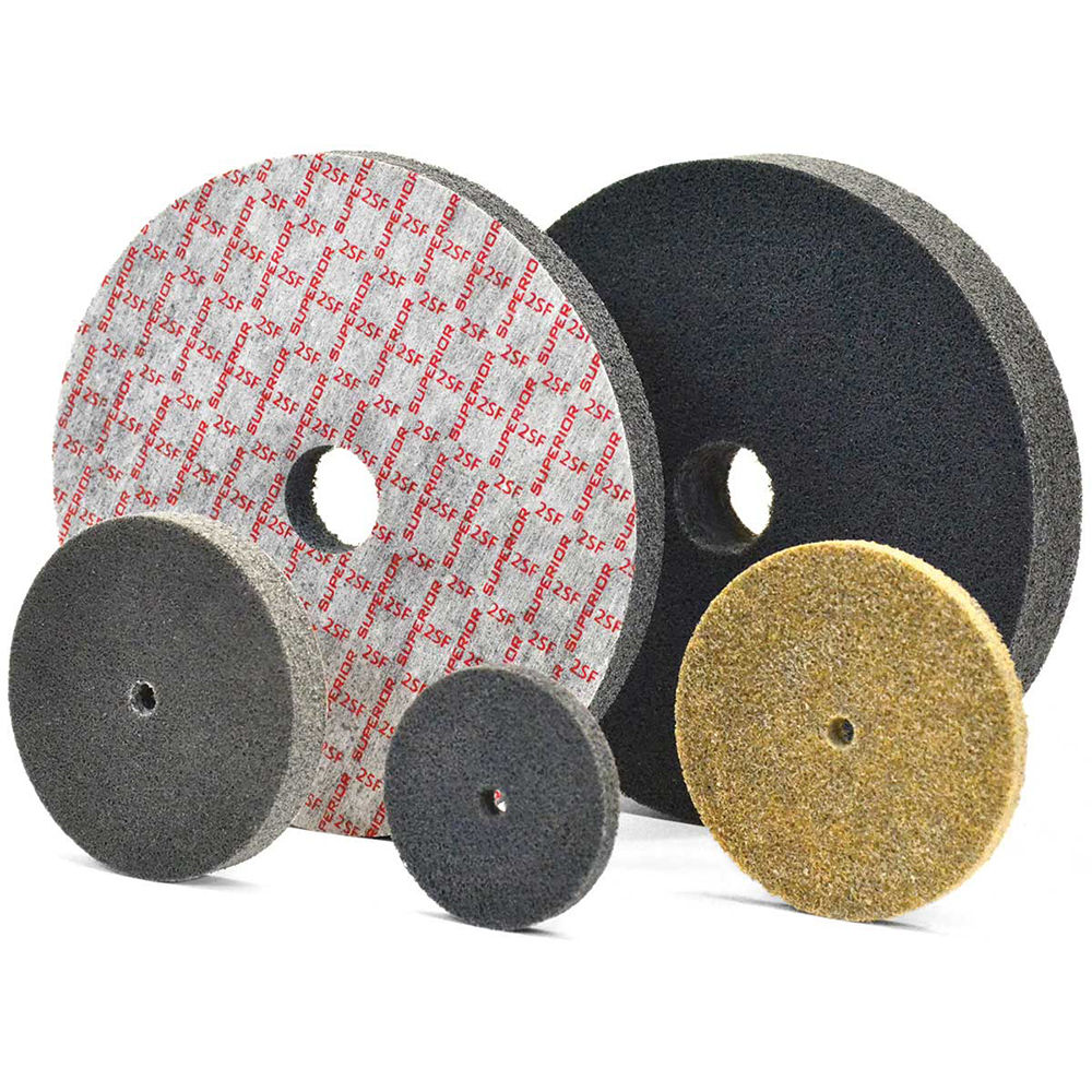 Superior Abrasives - Deburring Wheel: 3" Dia, 1/4" Face Width, 1/4 ...