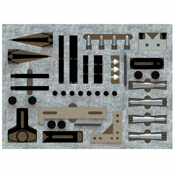 Phillips Precision - 58 Piece M6 x 20" Stud 12" Clamp Length CMM Clamp ...