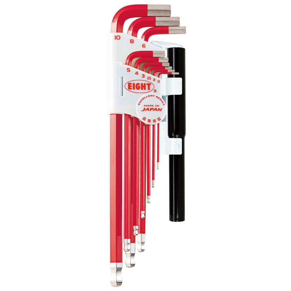 Eight Tool - Hex Key Sets: Yes, L-Handle, Color Coded, Metric | MSC Direct