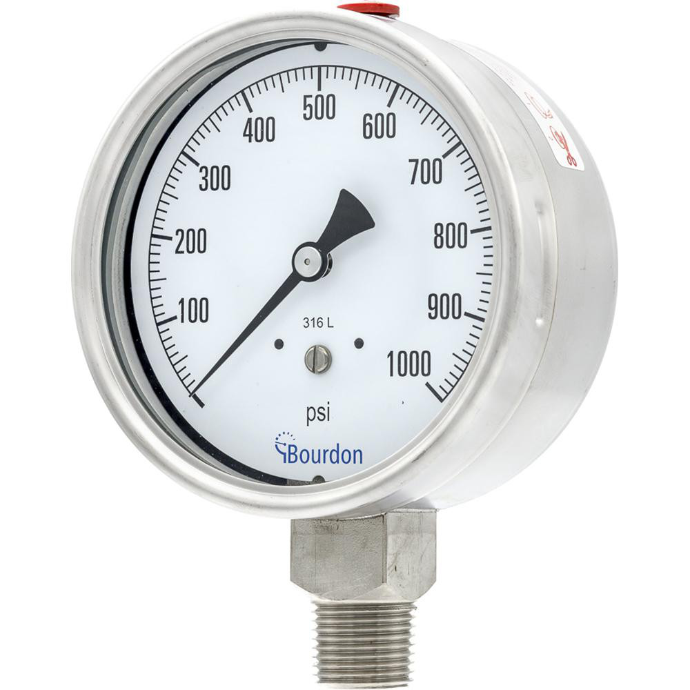 Bourdon - Pressure Gauges; Gauge Type: Commercial Pressure Gauges ...